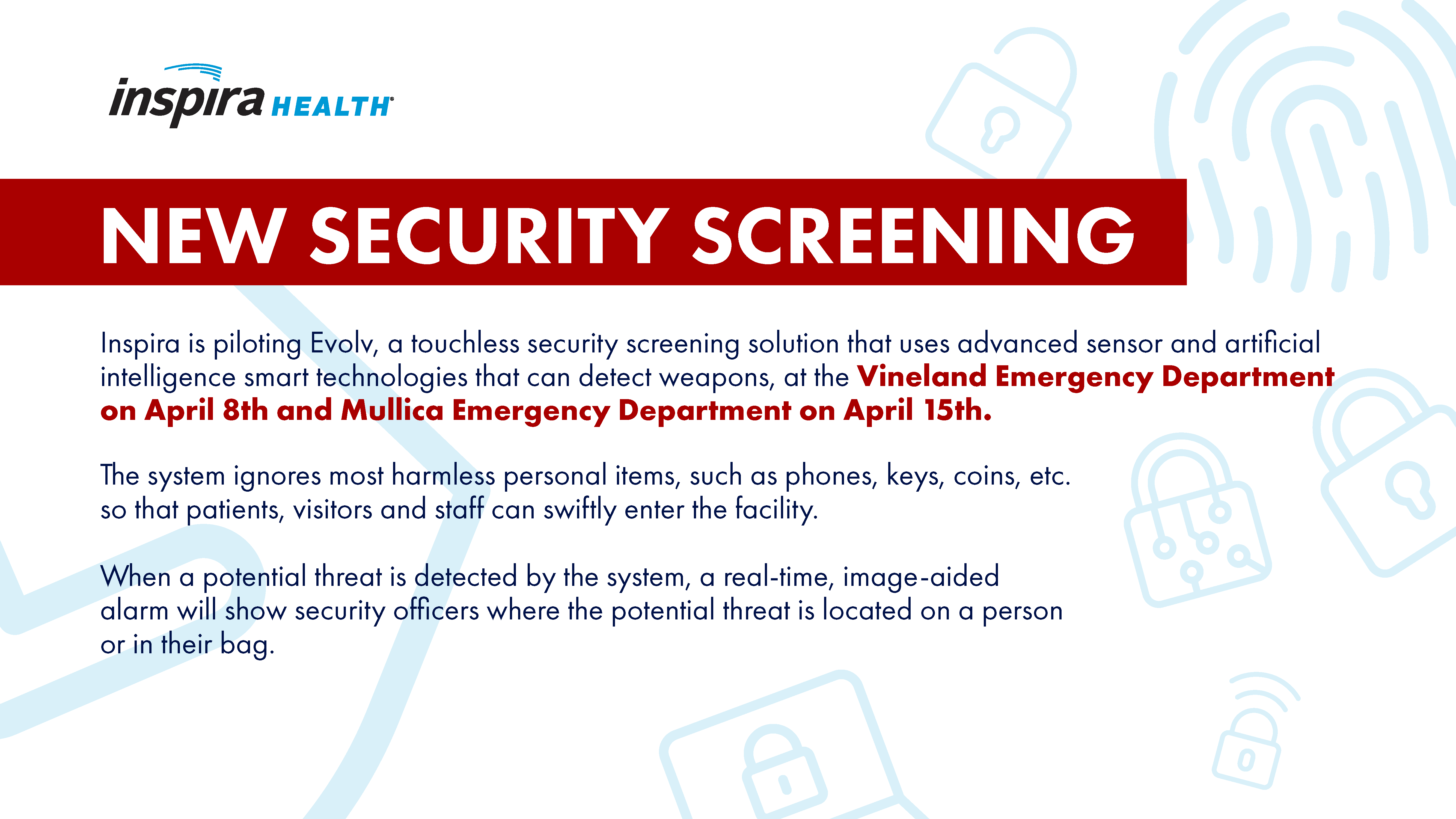 Your Safety Matters at Inspira Emergency Departments | Inspira Health